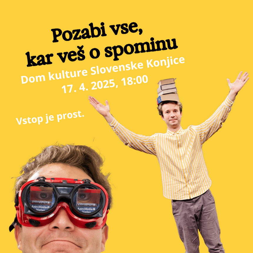 Pozabite vse, kar veste o spominu – zabavna predstavitev knjige Nika ...